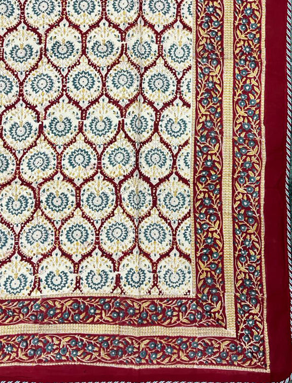 Hand Block Printed Cotton Single Dohar – Gulabchand Prints